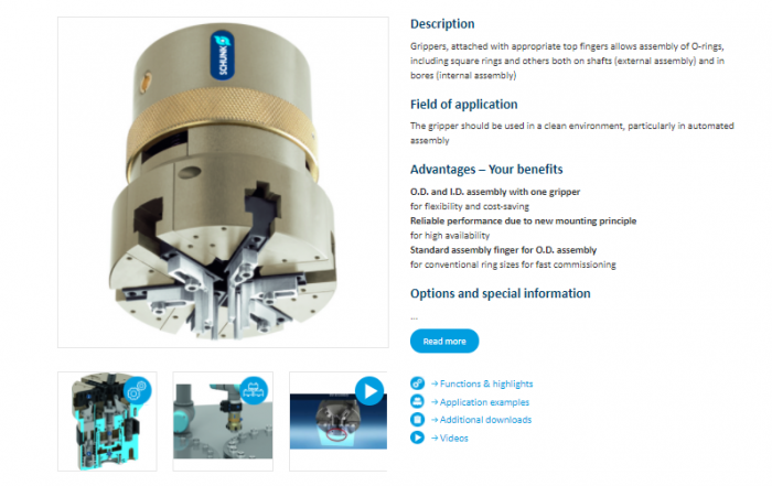 SCHUNK O-Ring Gripper - PBA Systems - Experts in Ultra-precision Motion ...