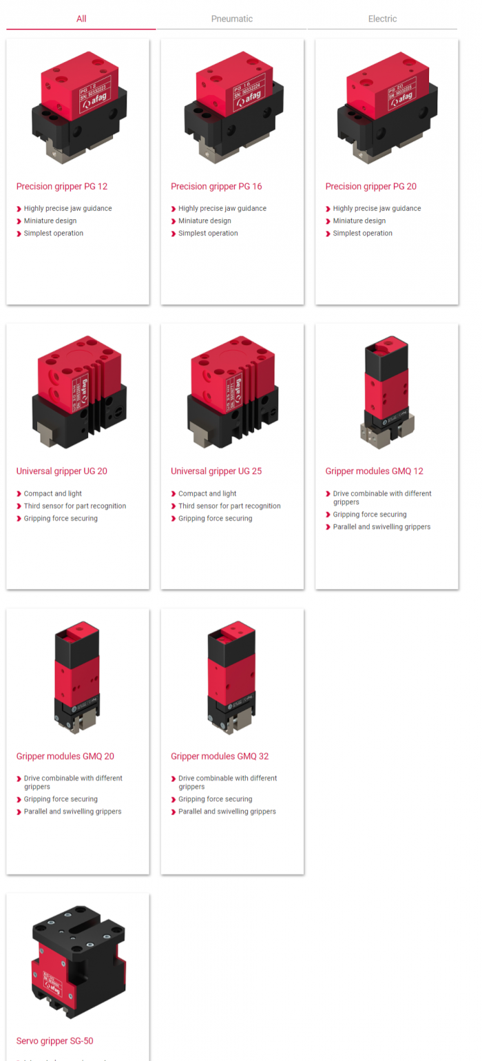 afag Gripper Modules - PBA Systems - Experts in Ultra-precision Motion ...
