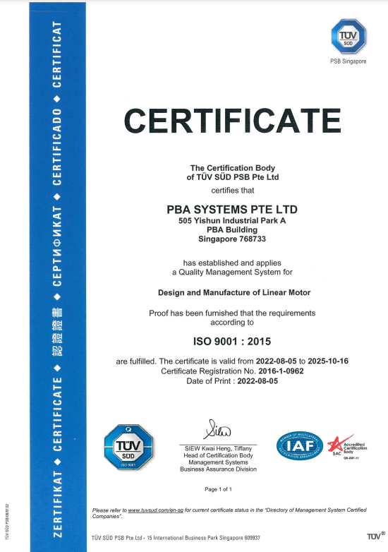 Quality and Assurance - PBA Systems - The Future of Precision Robotics